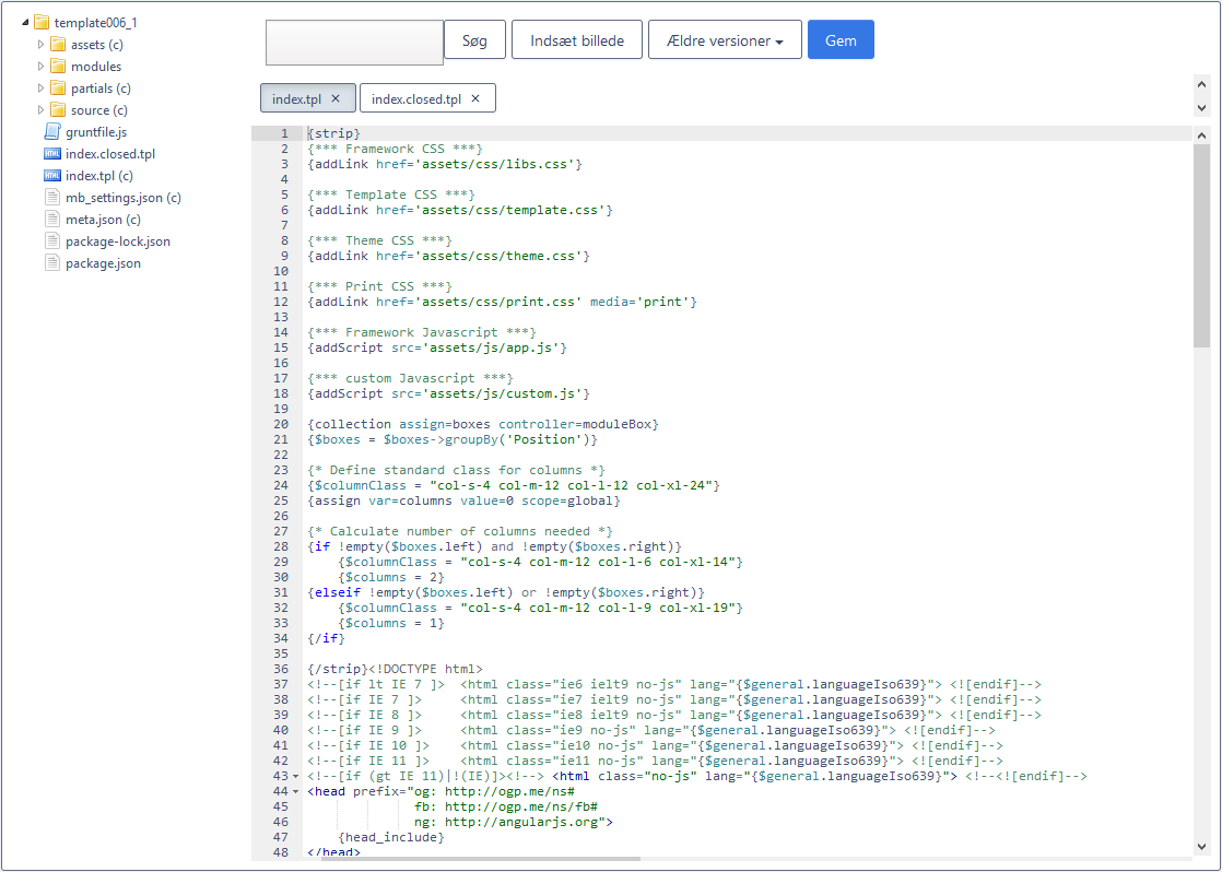 Vælg en editor - DanDomain