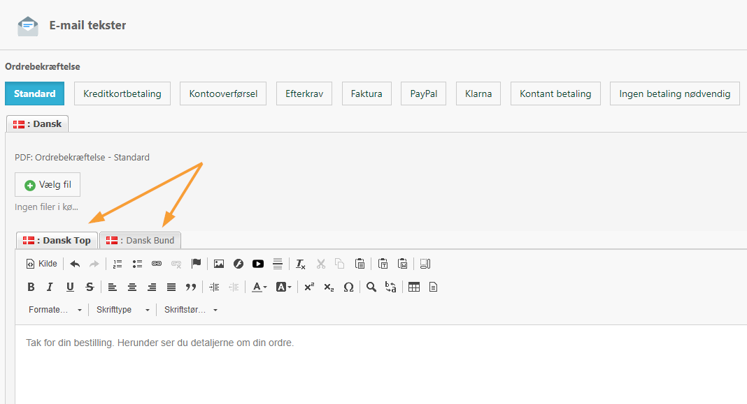 E-mailindhold - DanDomain