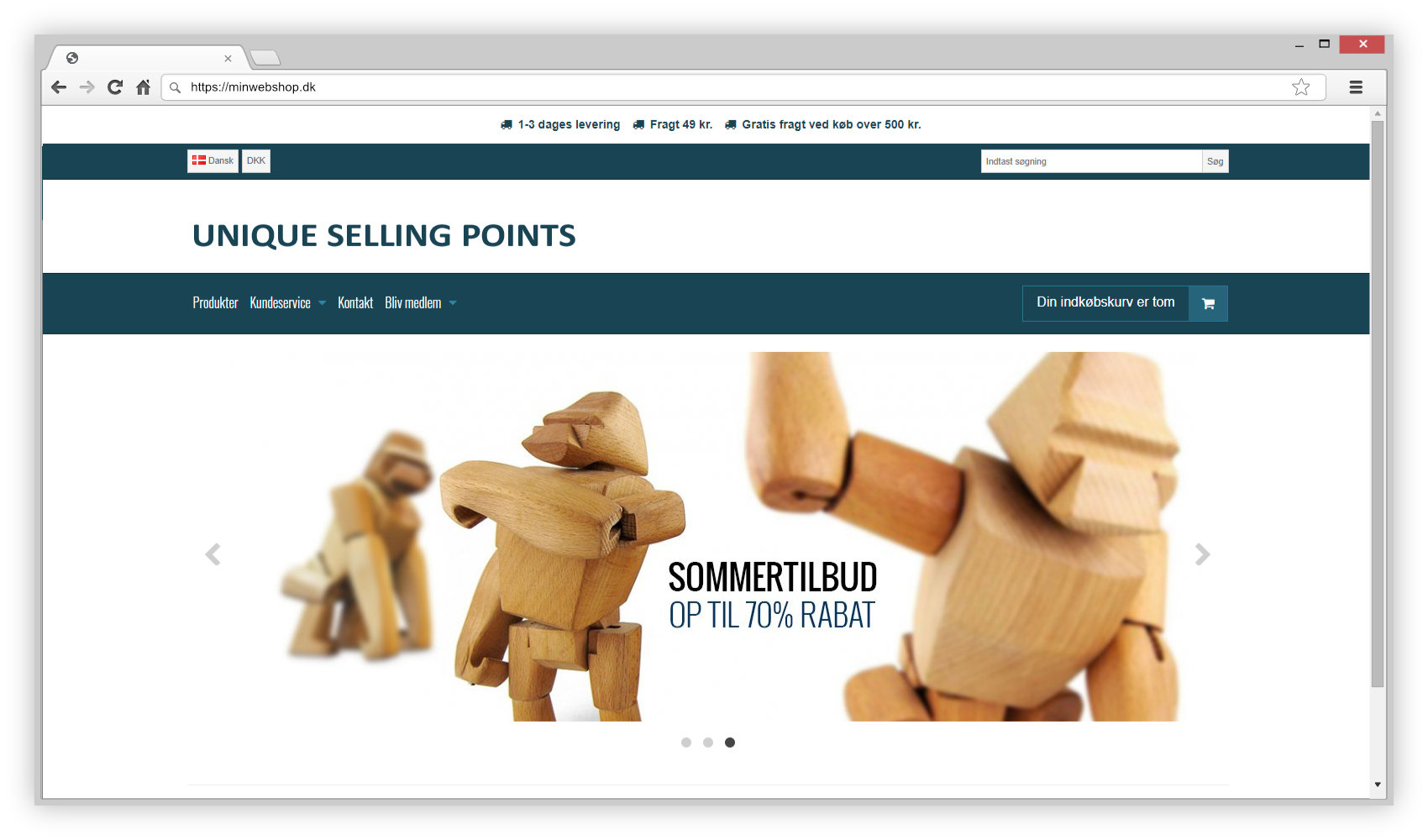 Unique Selling Points - HostedShop